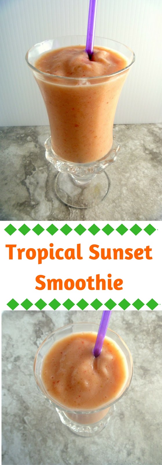 Slice of Southern: Tropical Sunset Smoothie