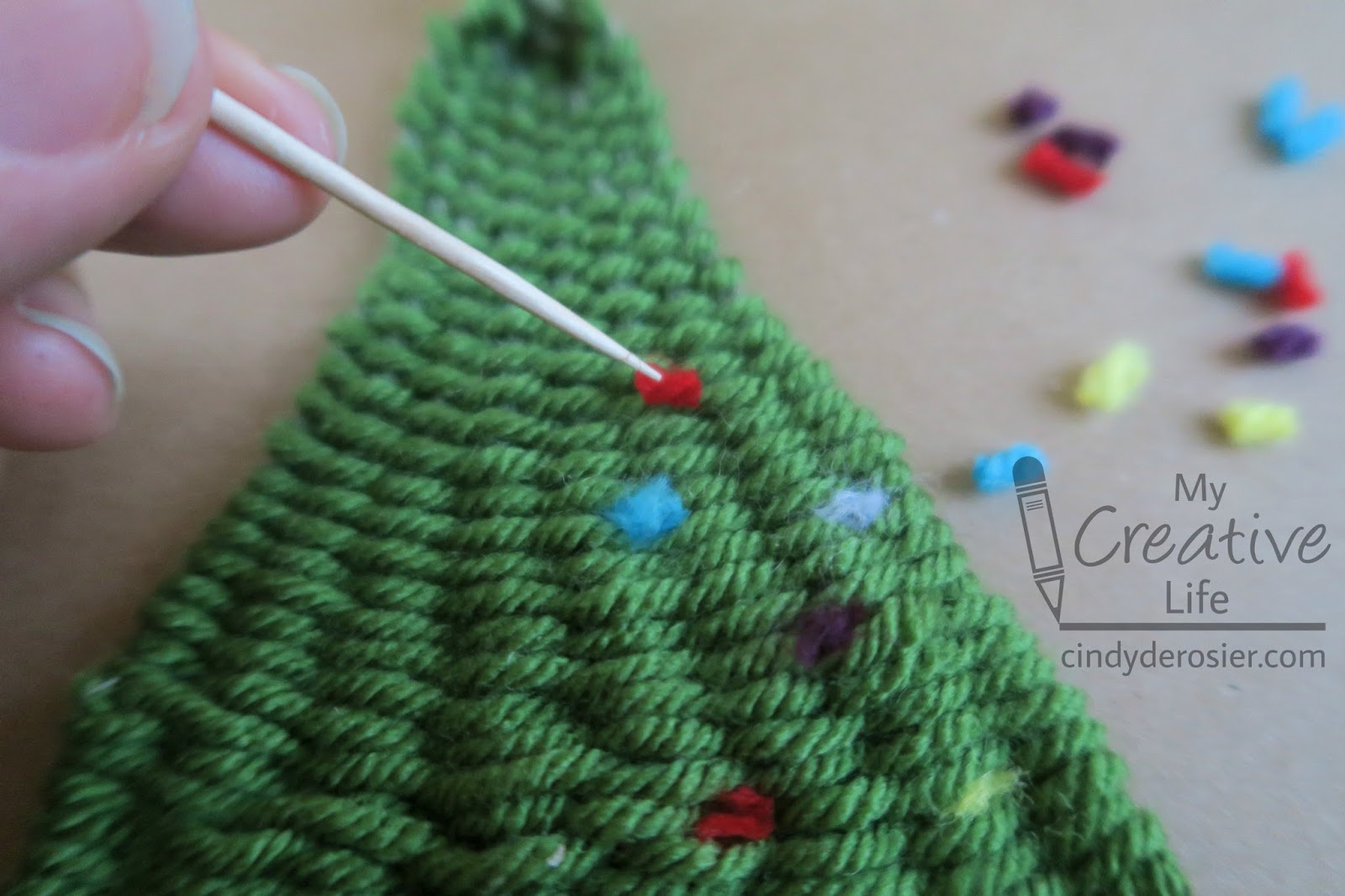 Cindy deRosier: My Creative Life: Woven Christmas Tree Ornament