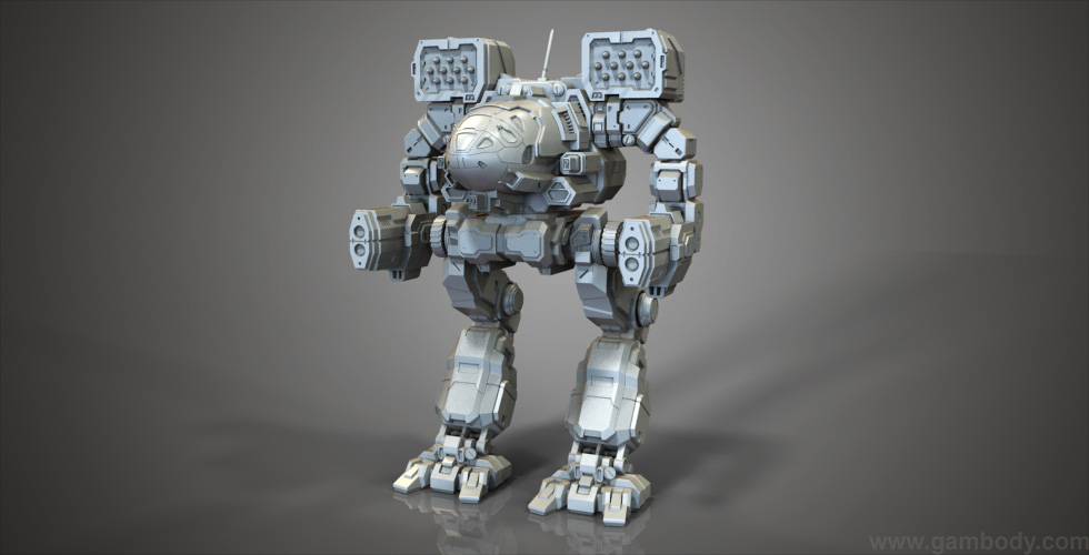 MWO - Timber Wolf 3D Printing Gaming Miniature | Assembly | Nixon's 3D ...