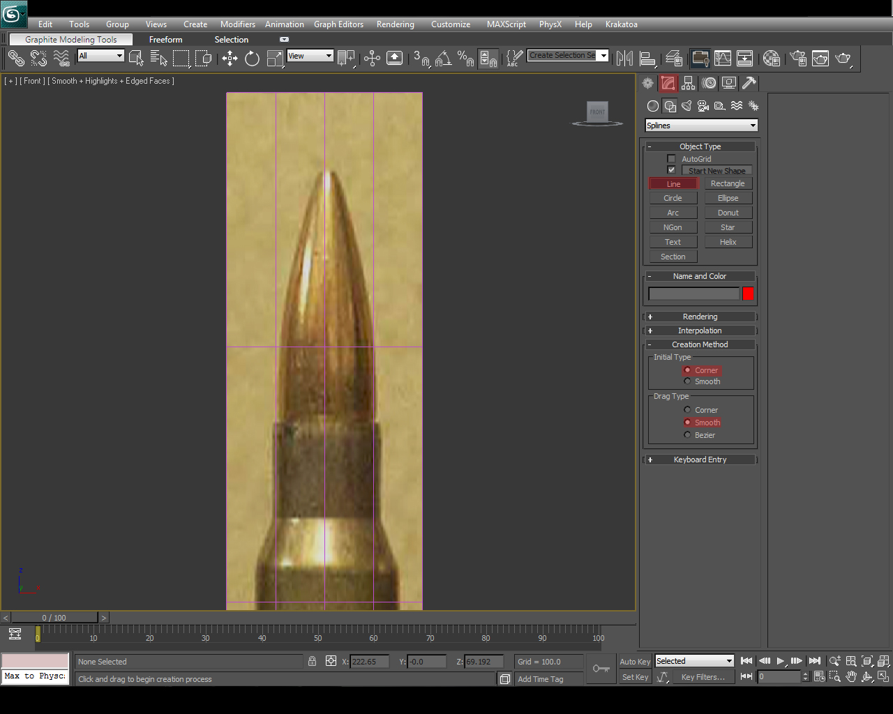 V3N0M's - 2D and 3D art: Creating a 3D Bullet