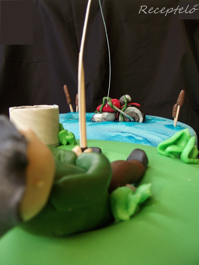 Receptelő: Horgászos-motoros torta 60. születésnapra