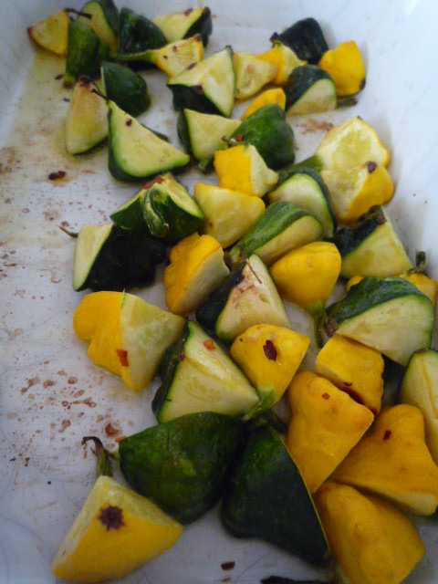 Bolli's Kitchen: Salade des courgettes patissons - Zucchini-Patisson Salat