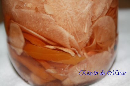 RINCÓN DE MARUS: NABO ENCURTIDO AL ESTILO CHINO