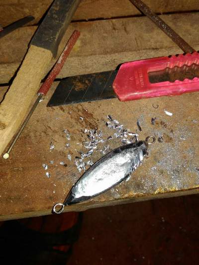 pancing jepang: Menyulap timah pemberat menjadi micro jig atau spoon