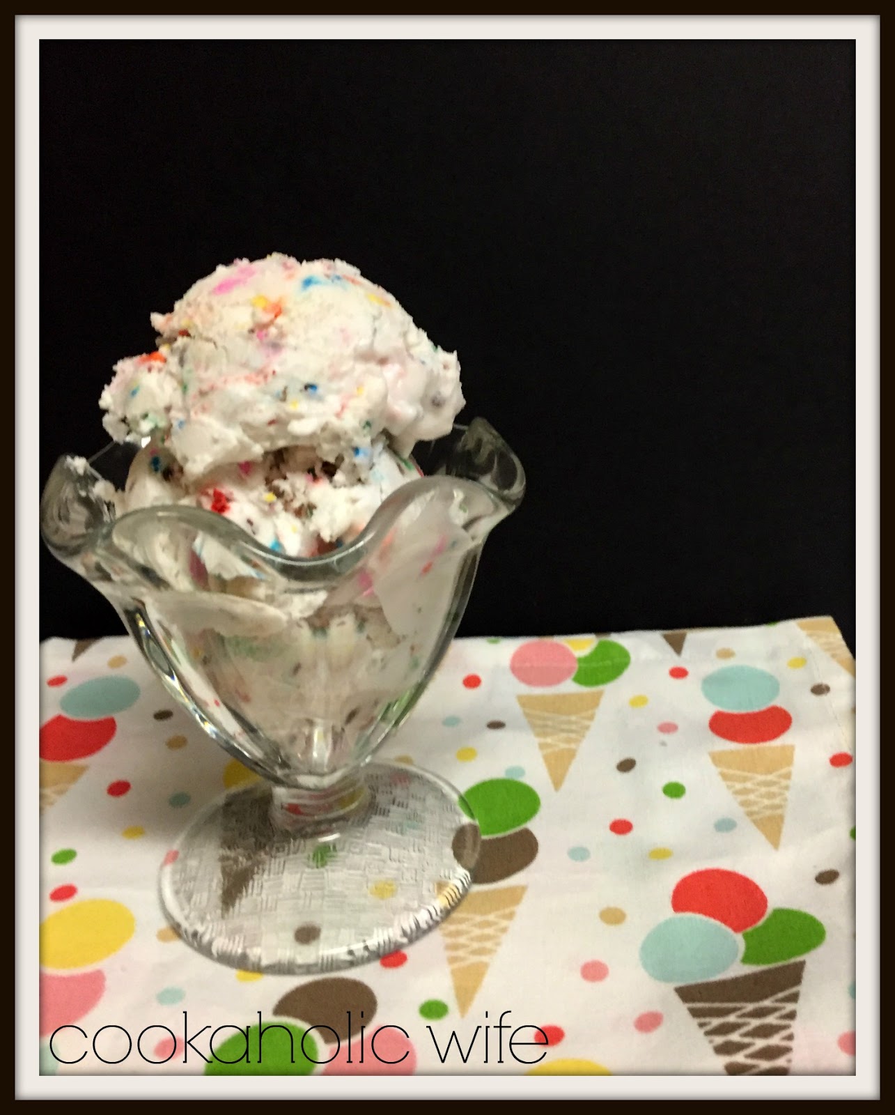 Cake Batter Coconut Ice Cream - Cookaholic Wife