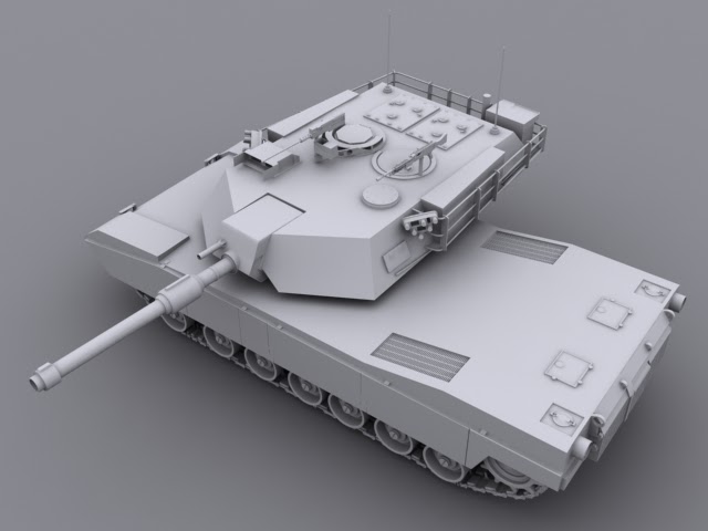 Colin Hughes 3D Artist: M1 Abrams - Project High Poly