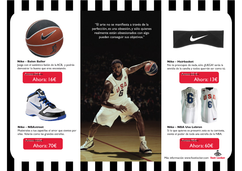 Licenciada para Crear!!!: Folleto FOOT LOCKER