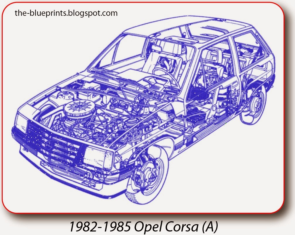 Vector Blueprints - Cars, Trucks, Busses and others: Opel - Illustrations