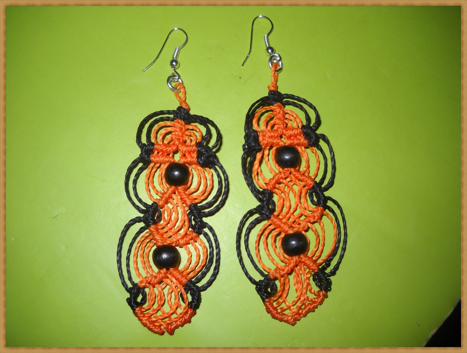 AYÜN MACRAMÉ: Aros de macramé largos