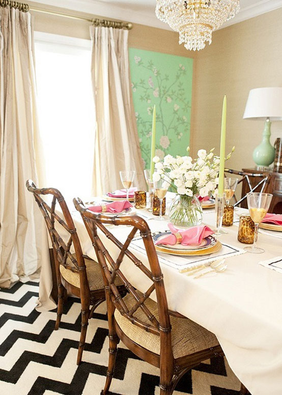 The Peak of Très Chic: Rustic Glam Dining Room