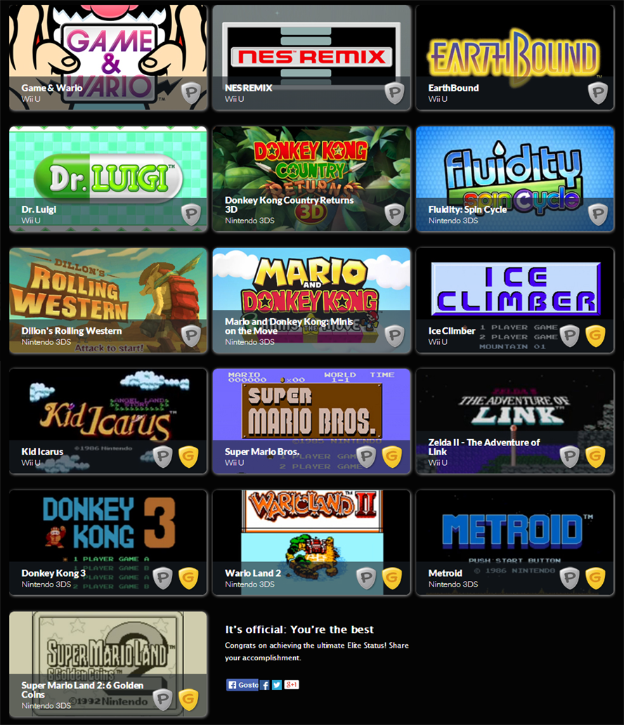 Recompensas para membros Platinum e Gold do Club Nintendo estão ...