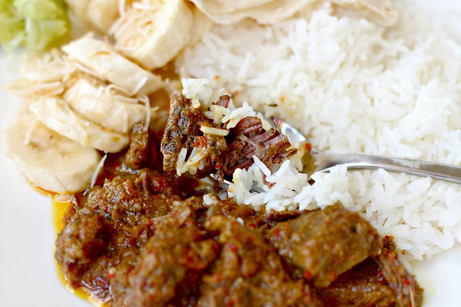 Milk and Honey: Beef Rendang with Banana Coconut Salad