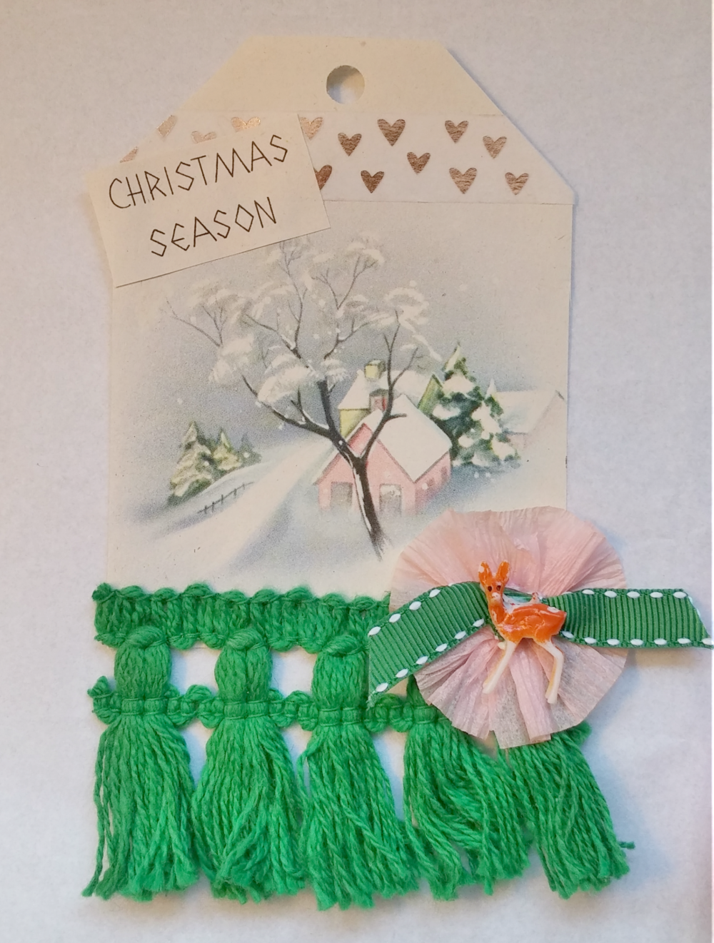 Mixed Media Christmas Tags - Little Vintage Cottage