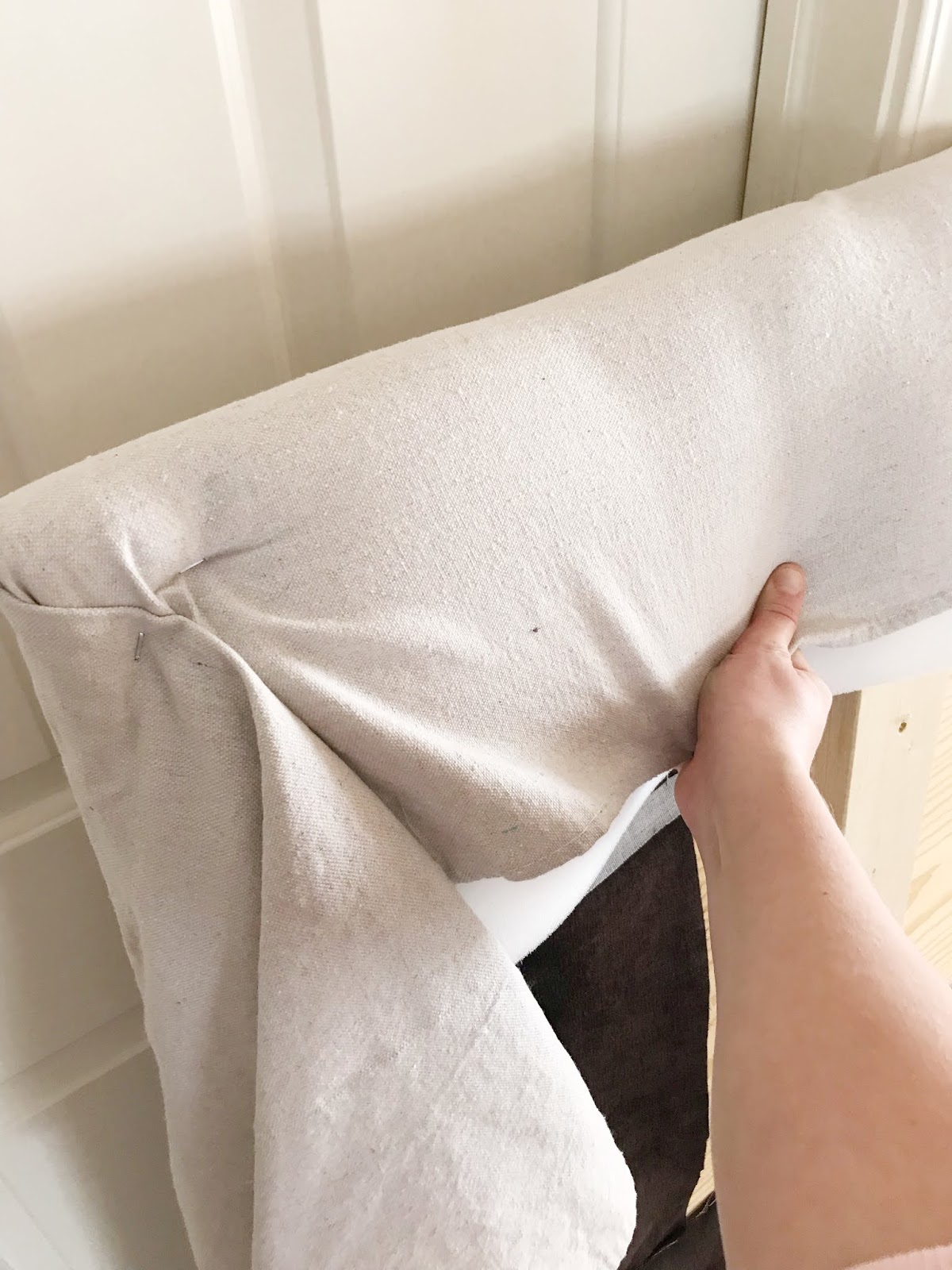 DIY Drop Cloth Tufted Headboard | R&R at home