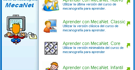 Reciclaje Digit@l: MecaNet software gratuito de mecanografía,