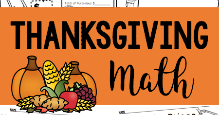 Kelly McCown: Upper Elementary Black Friday & Thanksgiving Math