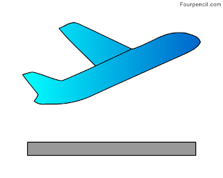 FourPencil: How to draw a Airport for kids - step by step