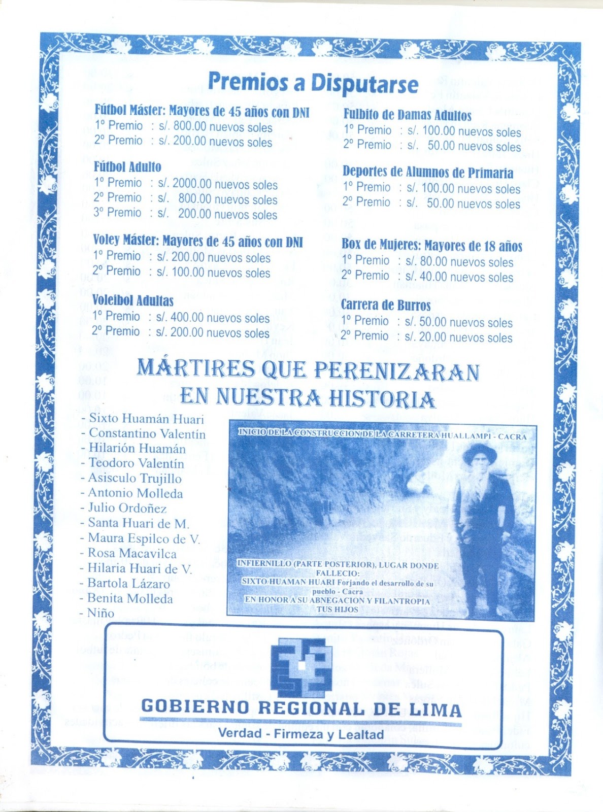 MUNICIPALIDAD DISTRITAL DE CACRA: Tradicional festividad en el distrito ...