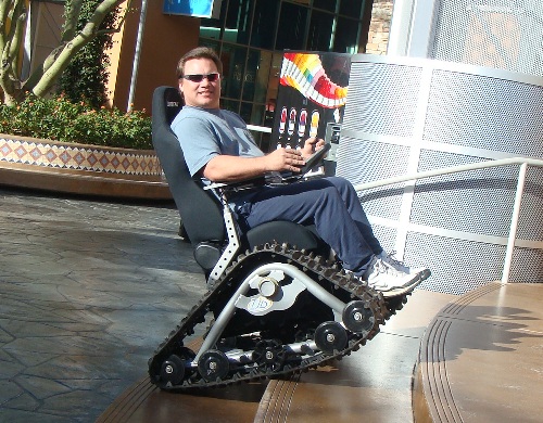 Bayou Renaissance Man: How cool is this? A tank-chair for the disabled!