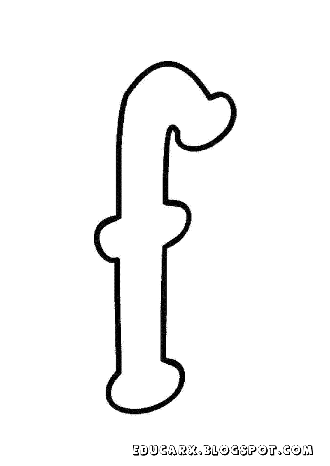 Educar X: Molde de letras maiúsculas e minusculas