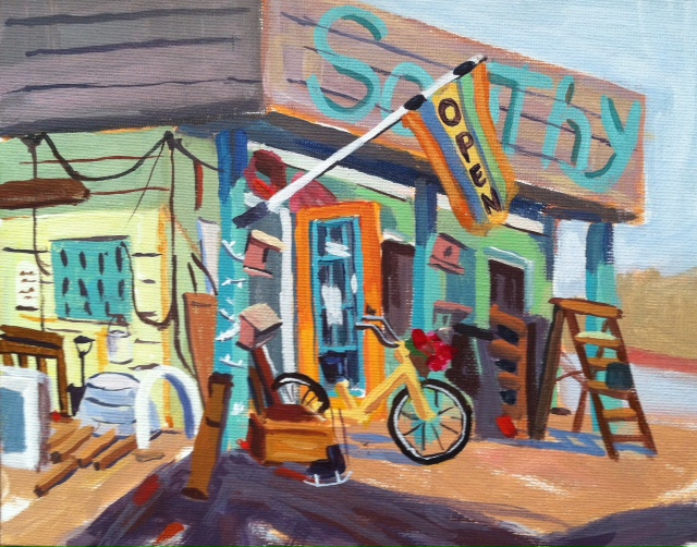 Jen Spaker Art: Colorful Junk Store