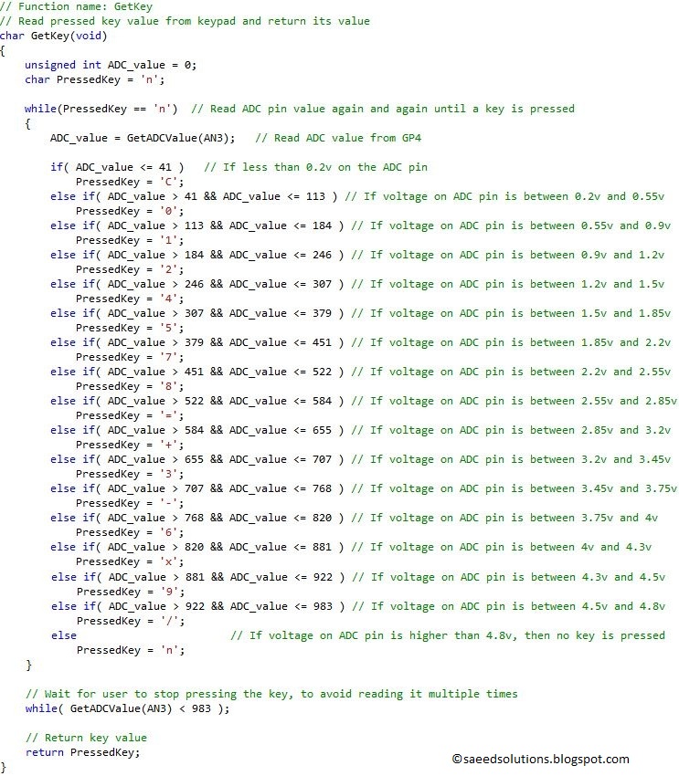 Saeed's Blog: How to interface keypad with PIC12F675