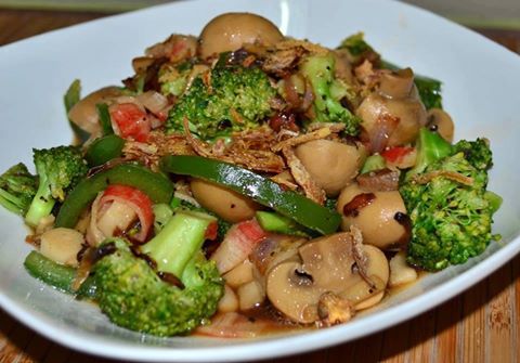 Sayur Cendawan, Brokoli Goreng Sos Tiram | Resepi Masakan Malaysia