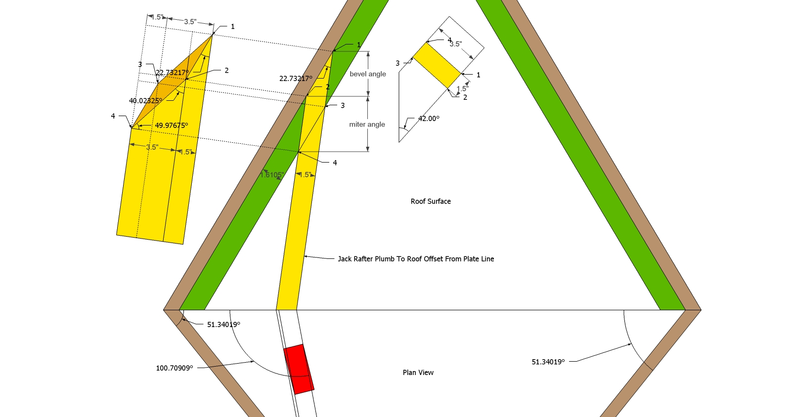 Roof Framing Geometry: Traditional Roof Framing Geometry Layout ...
