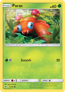 Paras -- Sun and Moon Pokemon Card Review | PrimetimePokemon's Blog