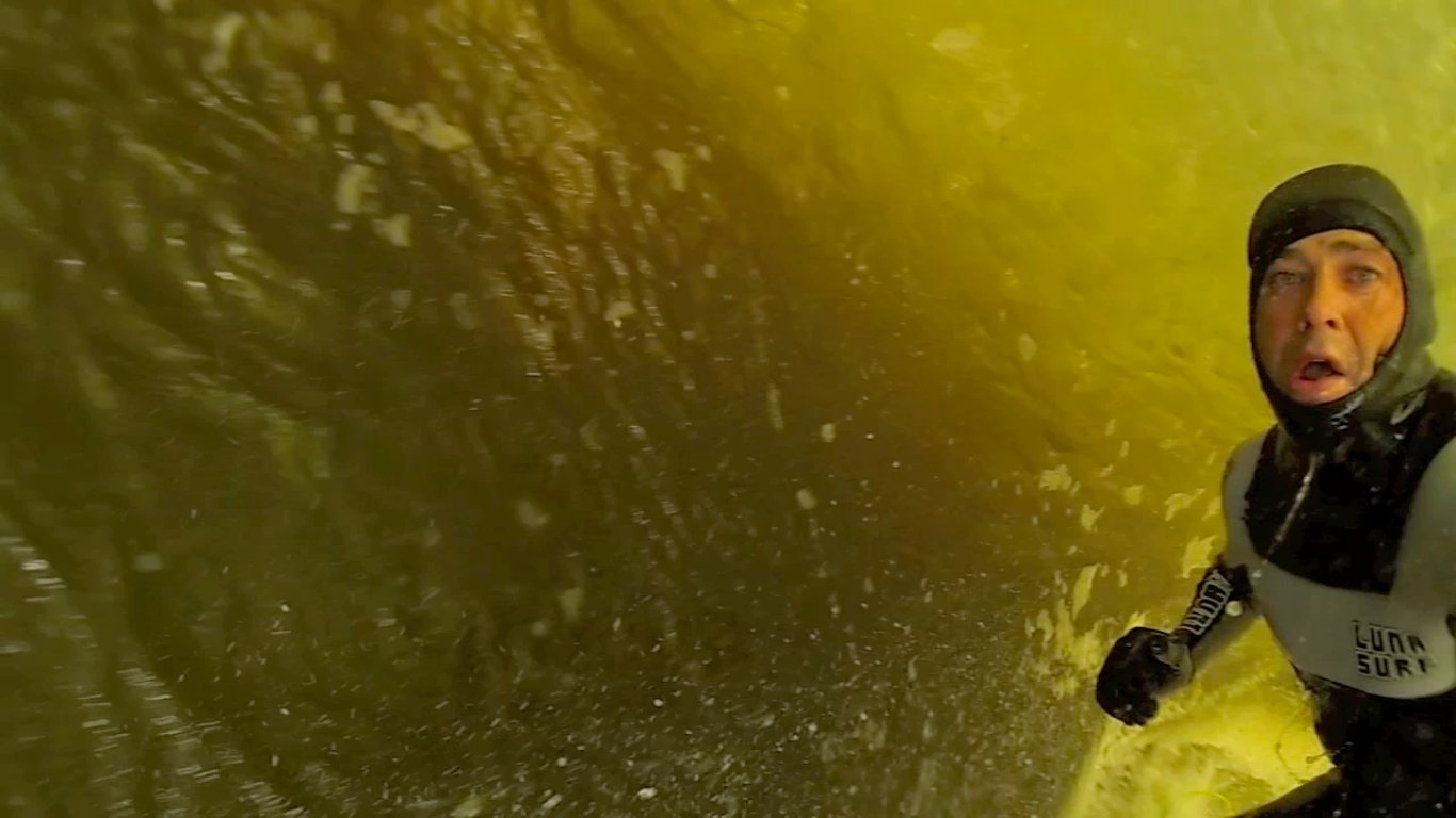 Ian Battrick: Van life and Go Pro POV surfing barrels in Scotland