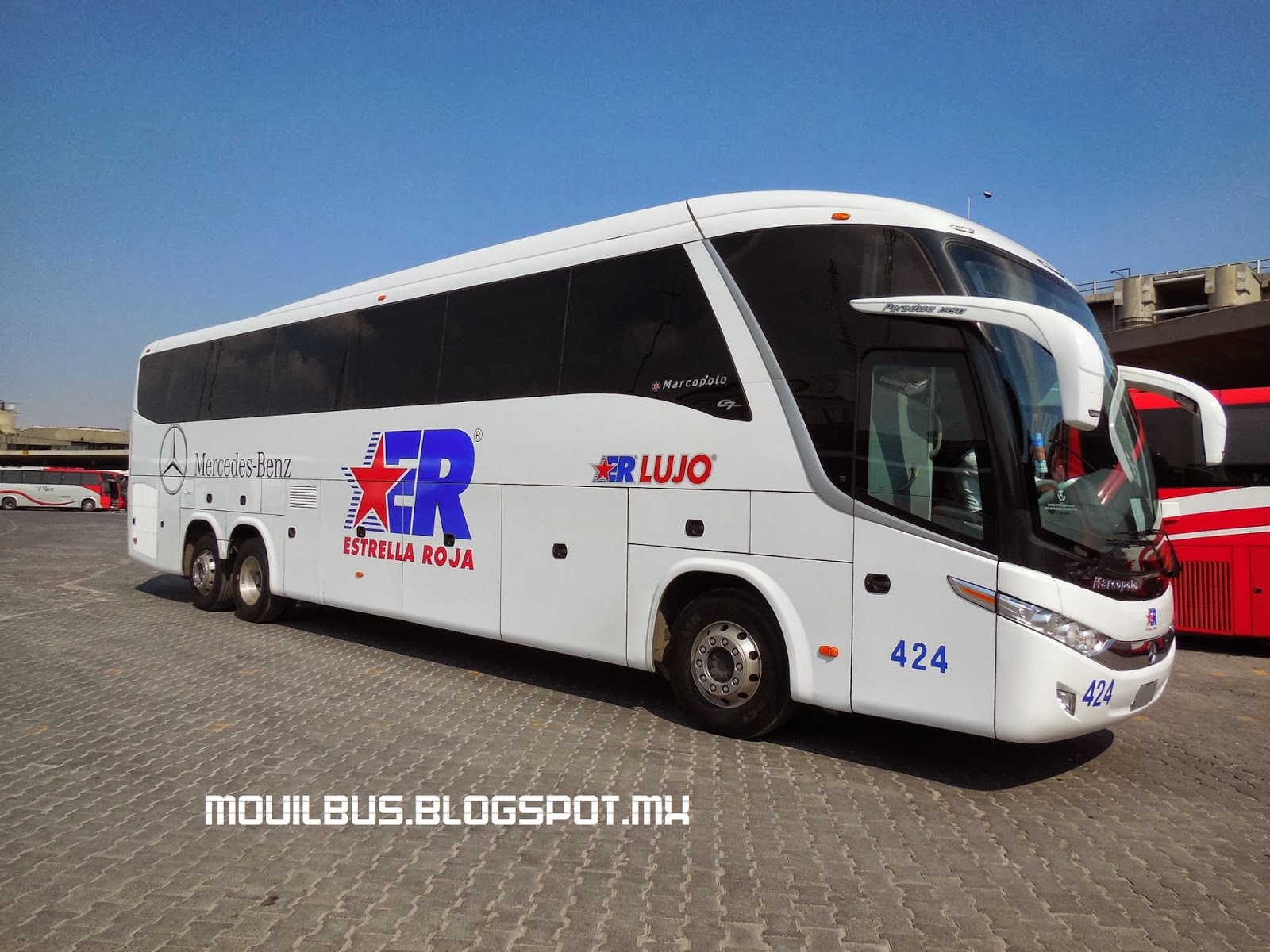 ESPECIAL MERCEDES BENZ MARCOPOLO PARADISO G7 1350 ESTRELLA ROJA LUJO.