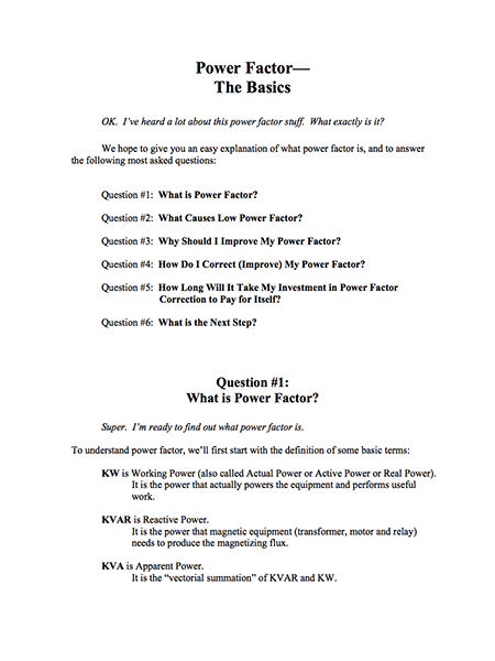 Power Factor – The Basics | Electrical Engineering Blog