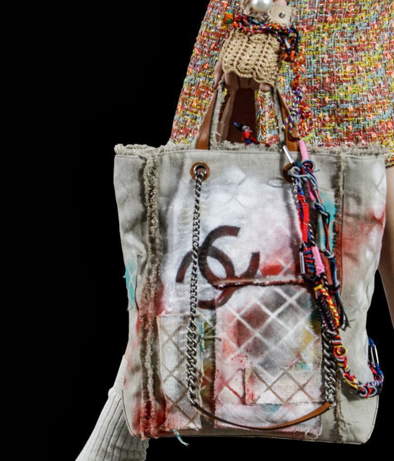 Fashion & Lifestyle: Chanel Shopper Bags... Spring 2014 Womenswear