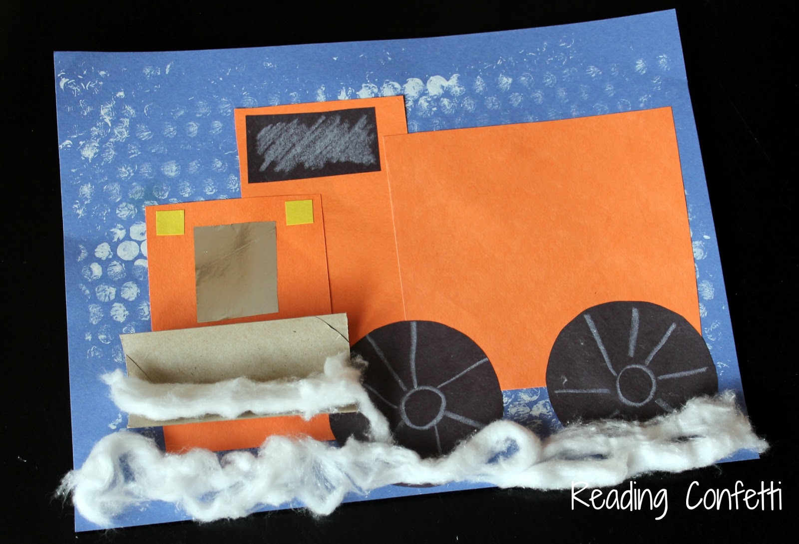 3-D Shape Snowplow (Craft for Boys) ~ Reading Confetti