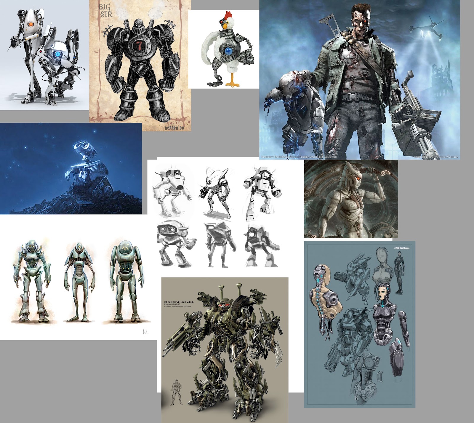 Concepts of Creative Awesomeness: Robot Mood Boards