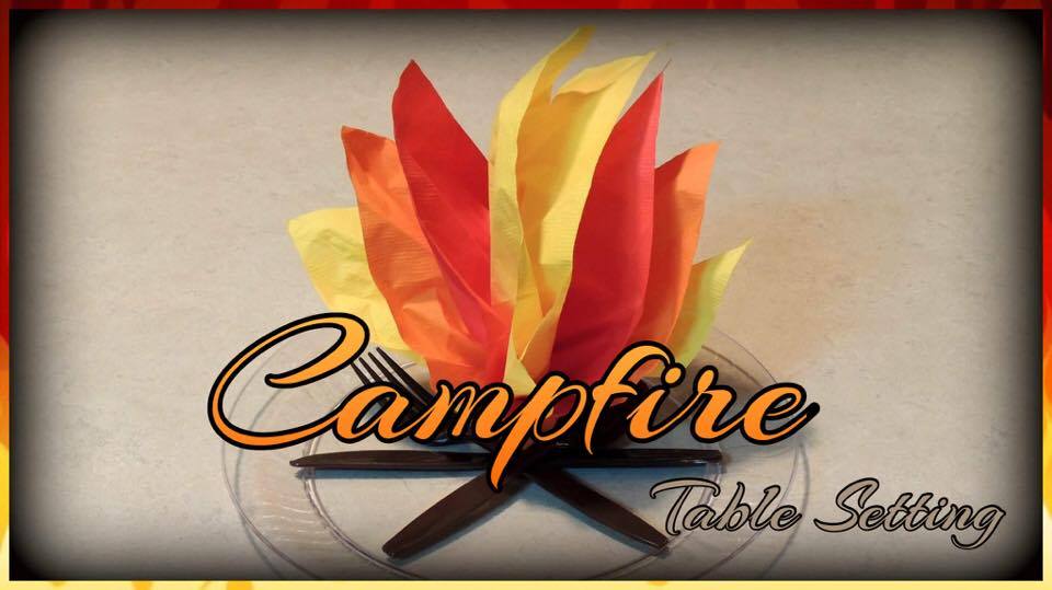 Craftie Kaleidoscope : Campfire Table Setting