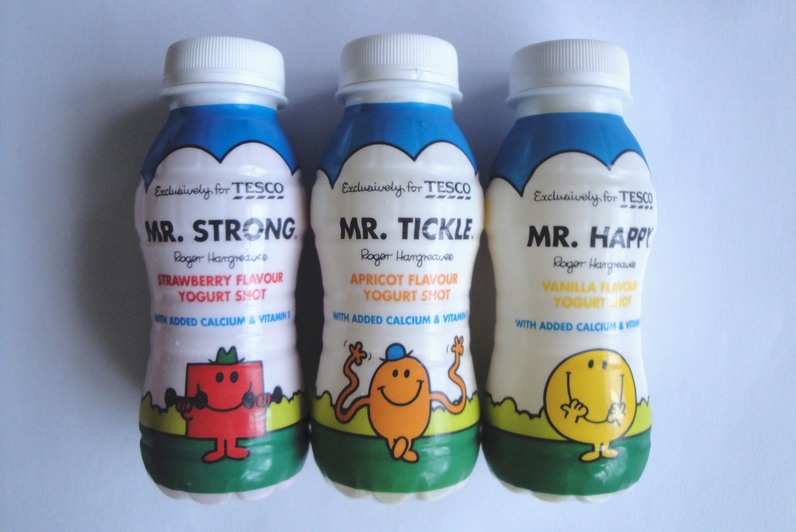 Grocery Gems: Mr Men Yogurt Drinks: Mr Happy Vanilla & Mr Tickle Apricot