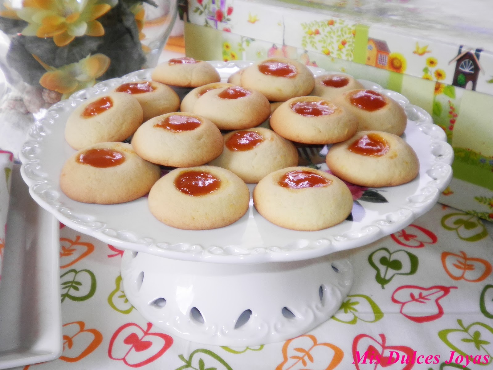 Galletas - gotitas de mermelada [Mis Dulces Joyas / blog de repostería ...