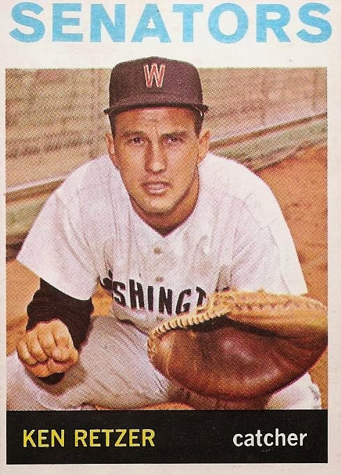Texas Rangers Cards: Senators Saturday - Ken Retzer, 1964.