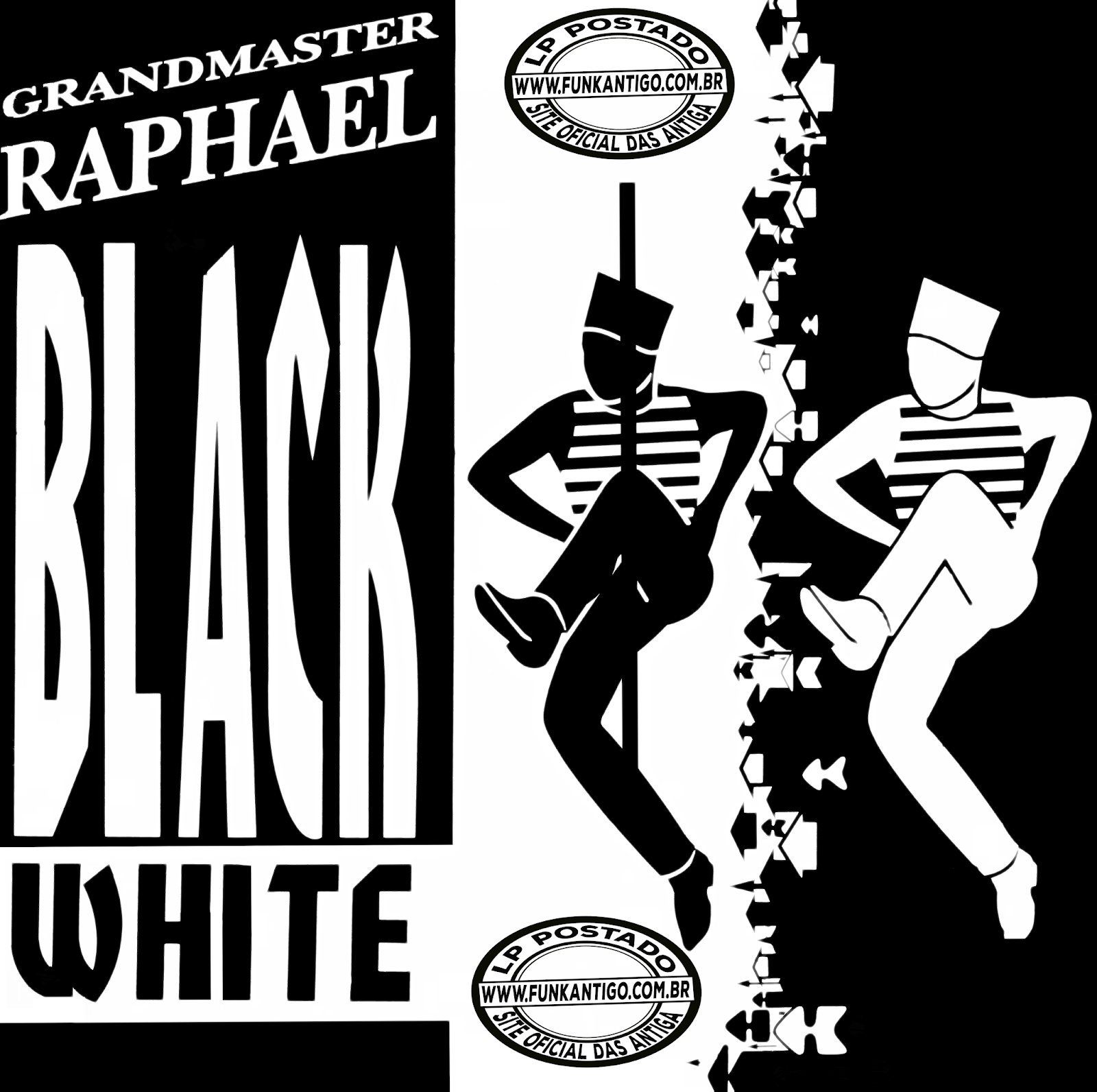 LP Grandmaster Raphael Black White-1993 , Vinyl Black White Ed. Grav ...
