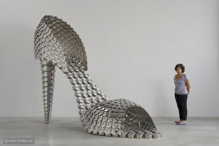 Terrific Metal Shoe Sculpture