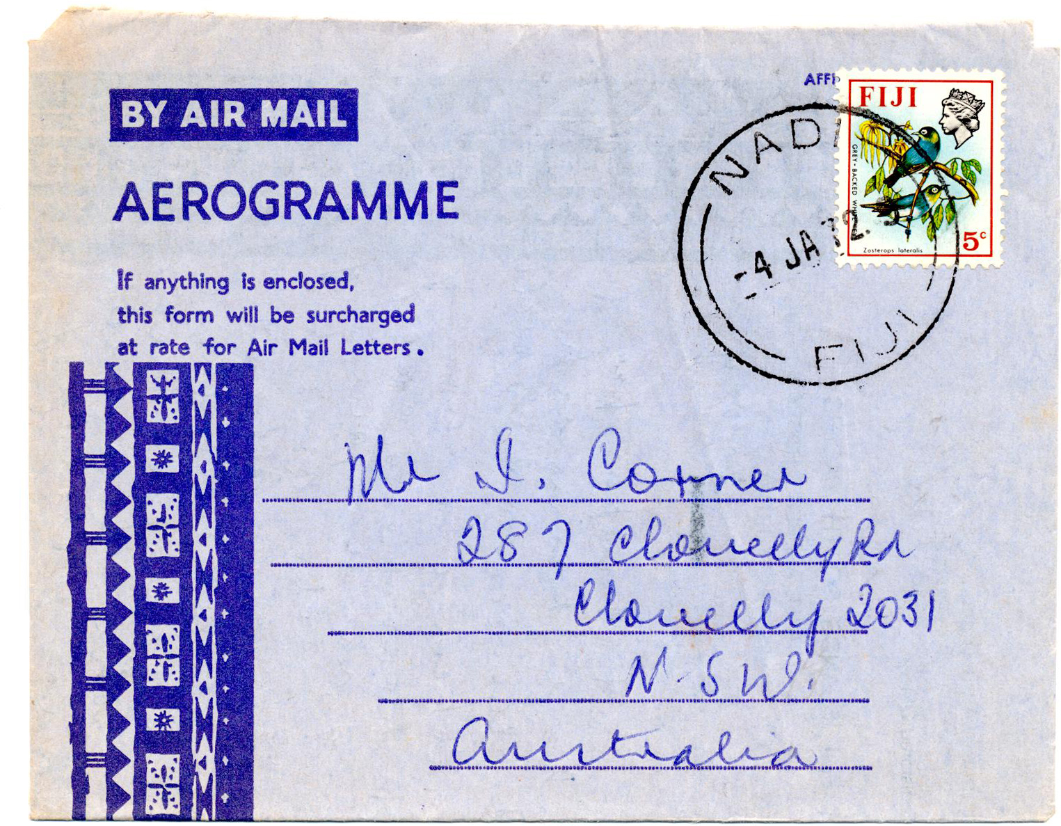 Aerogrammes & Airletters - Philatelic Archeology: Fiji: Privately ...
