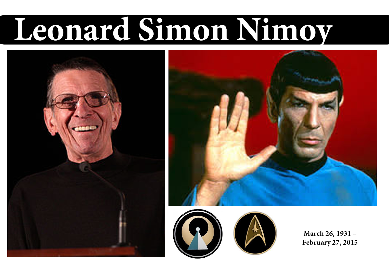 Galactic Chronicles - The Blog: Tribute to Leonard Simon Nimoy