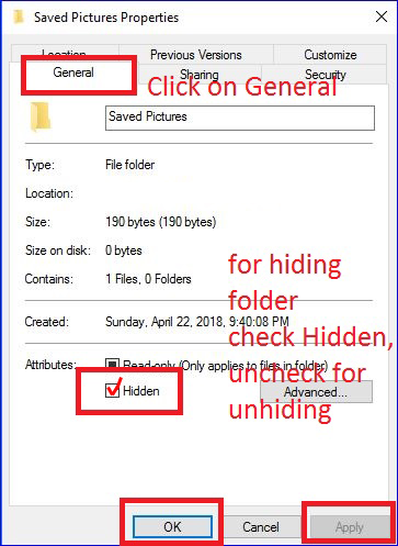Versatile Knowledge: How to hide a folder on Windows Personal Computer
