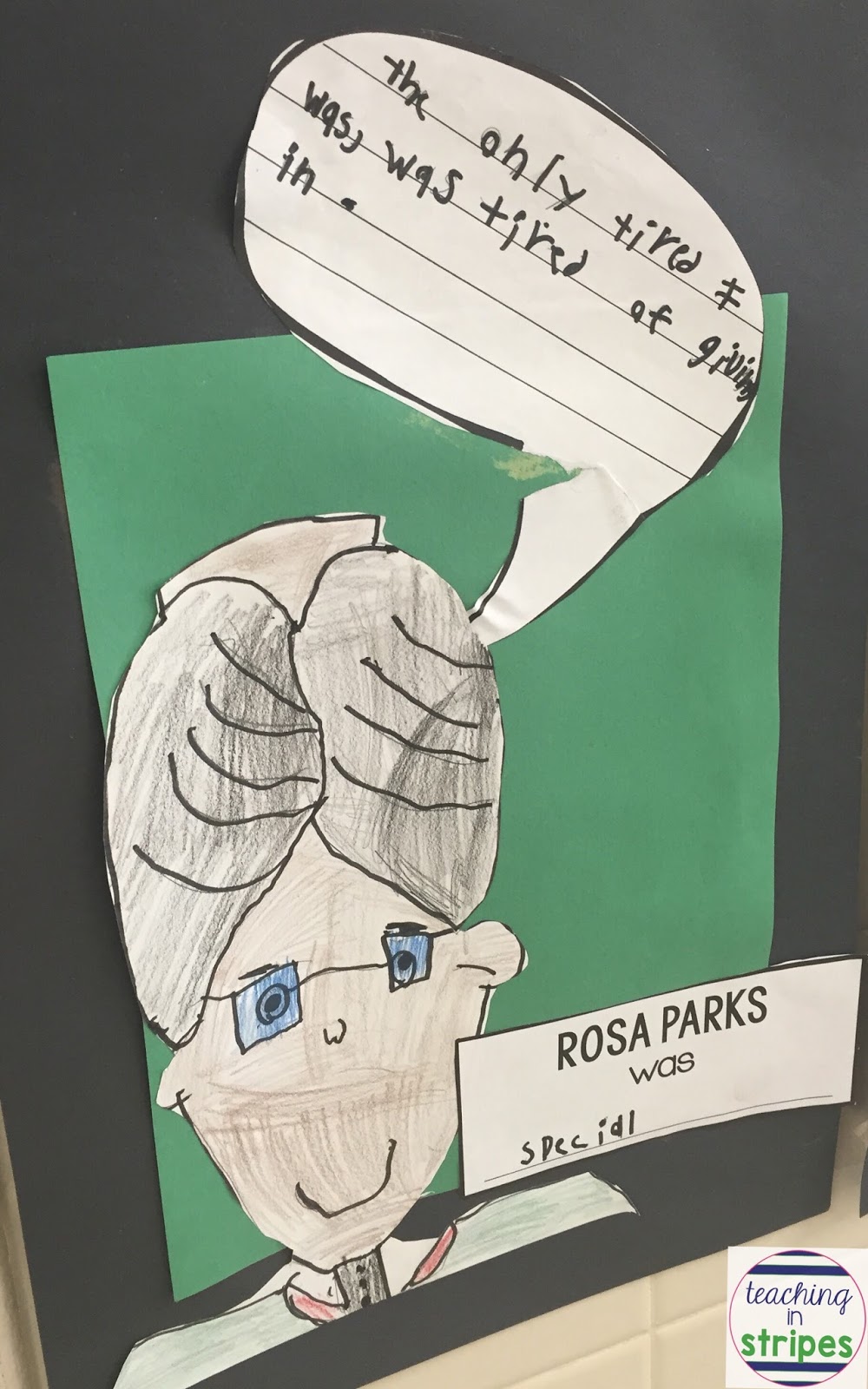 Rosa Parks- A Directed Drawing and a Freebie - Teaching in Stripes