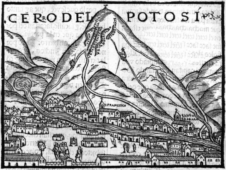 Artículos de Historia. Potosí. : INICIOS DE LA EXPLOTACIÓN MINERA MÁS GRANDE DEL MUNDO