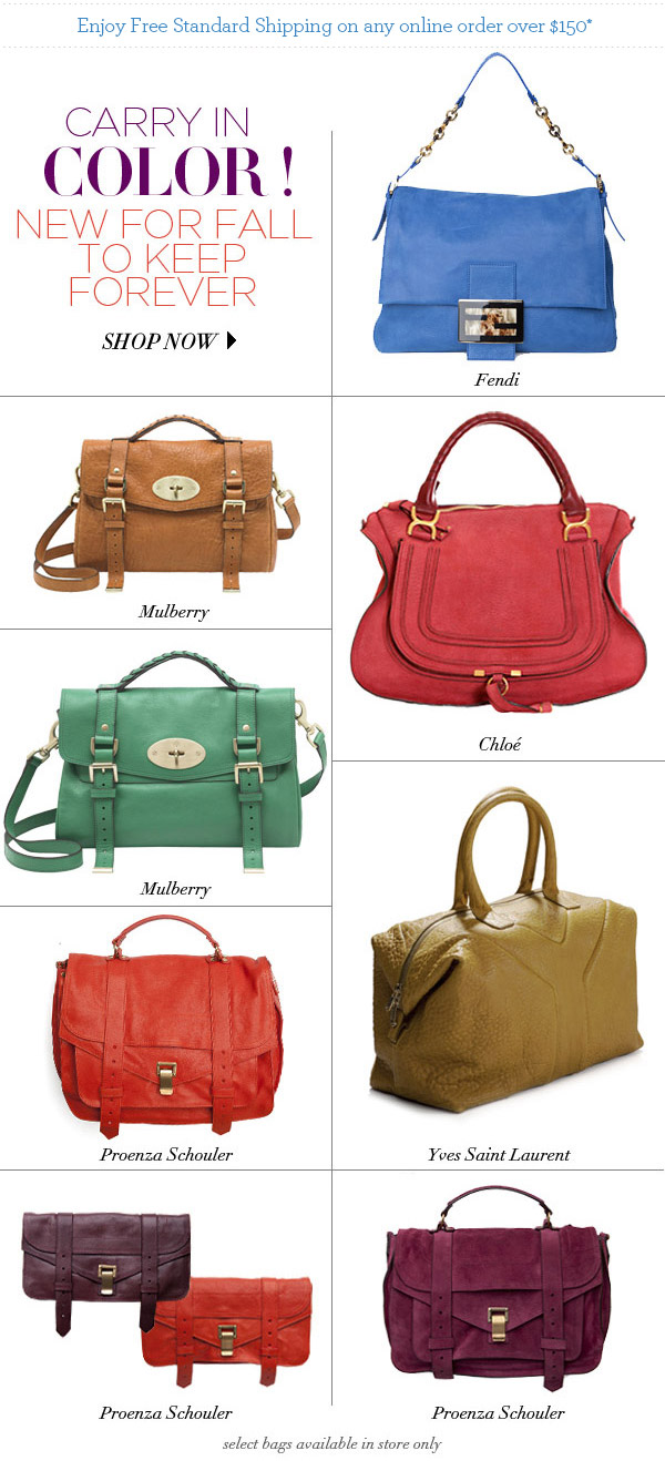 Well That's Just Me ...: Intermix - New Colorful Handbags for Fall