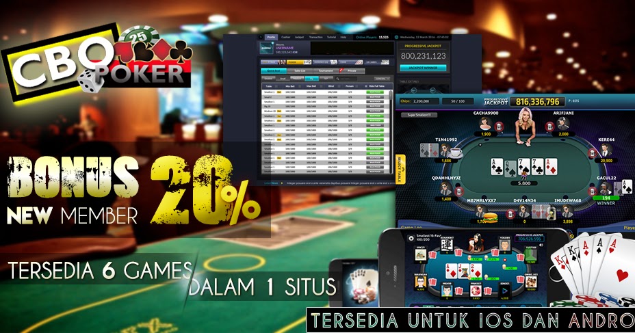 WWW.CBOPOKER.COM Situs Poker Server IDN Play Bonus Member Baru 20% « Berita Unik