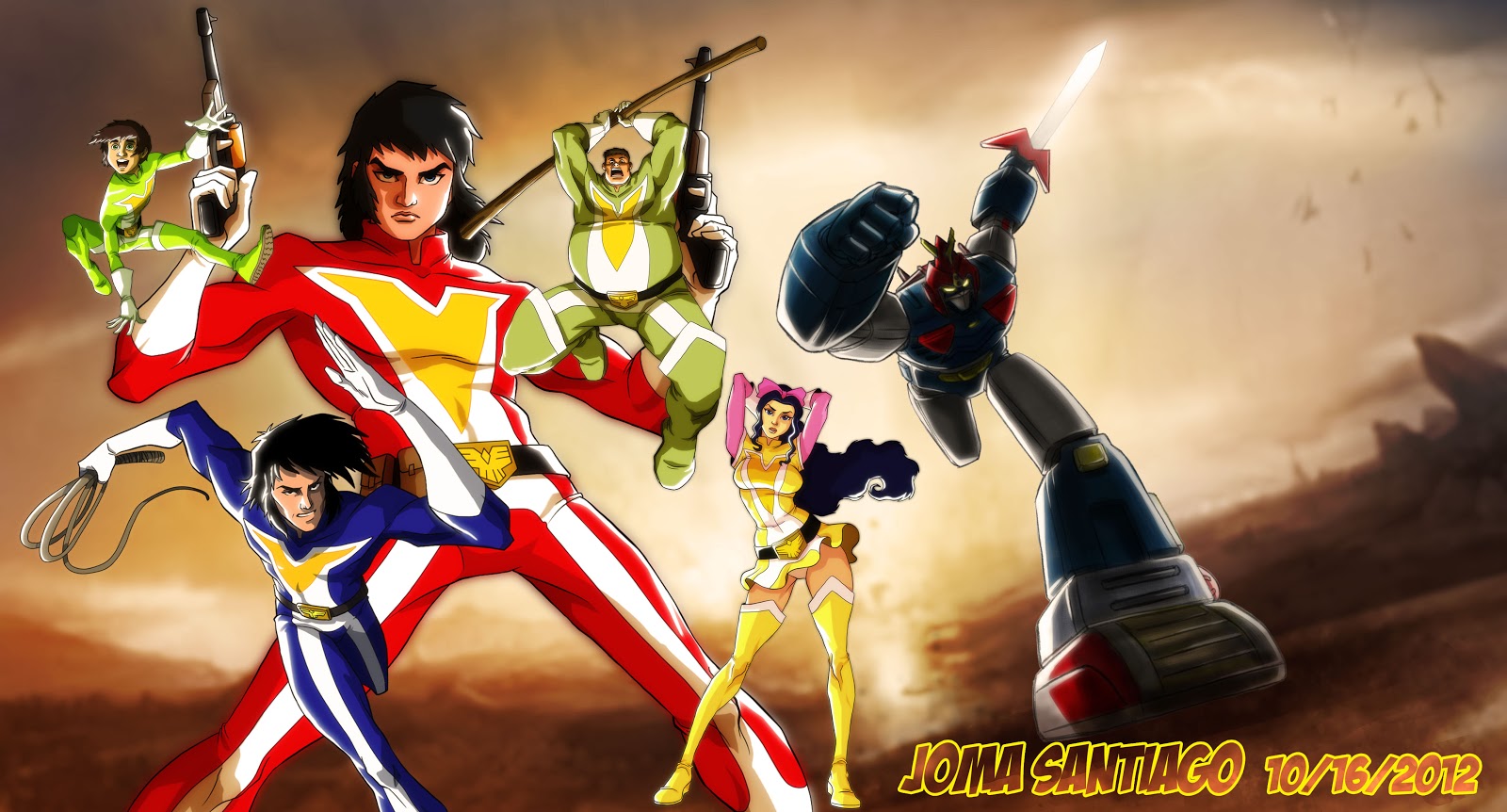 joma santiago: Voltes V