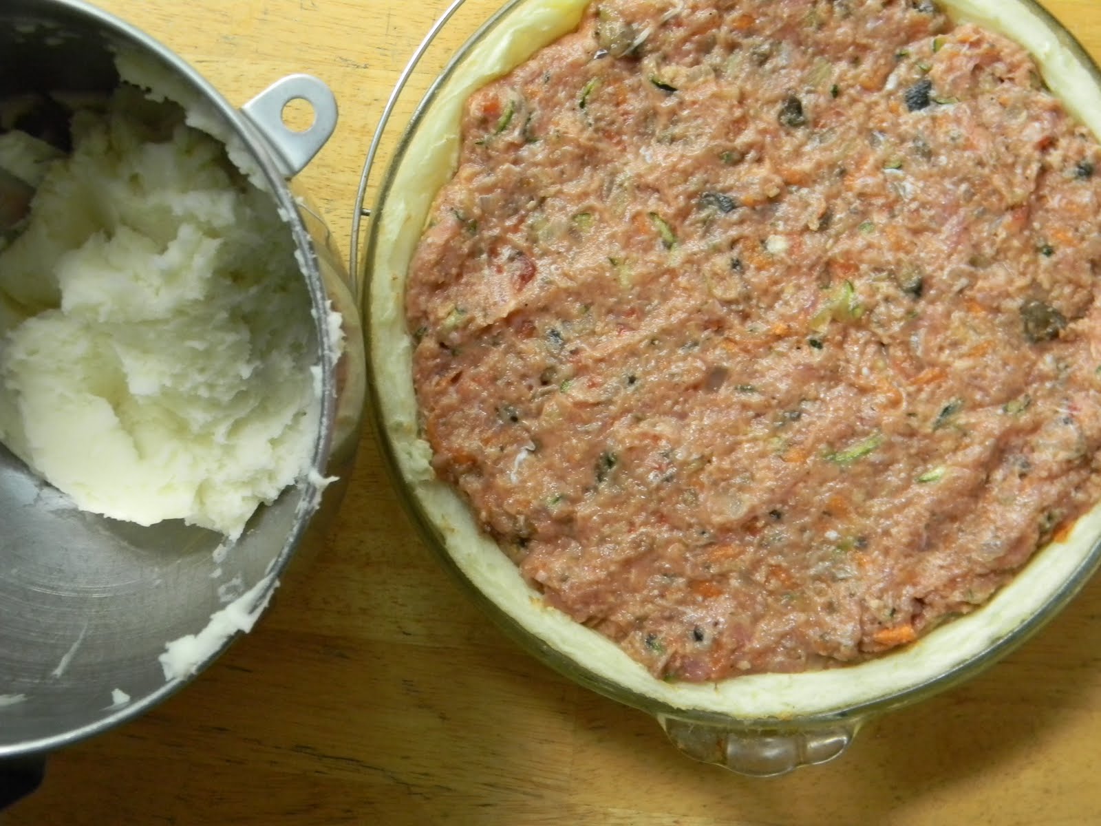 easier than pie: potato crusted meatloaf pie; #32 of 52 pies